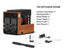 JOYSONG Compact Cube Rower, Innovative Dual Resistance, Easy Storage