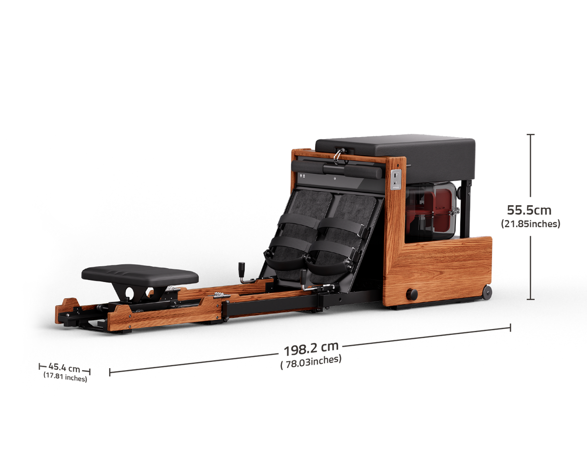 JOYSONG Compact Cube Rower, Innovative Dual Resistance, Easy Storage