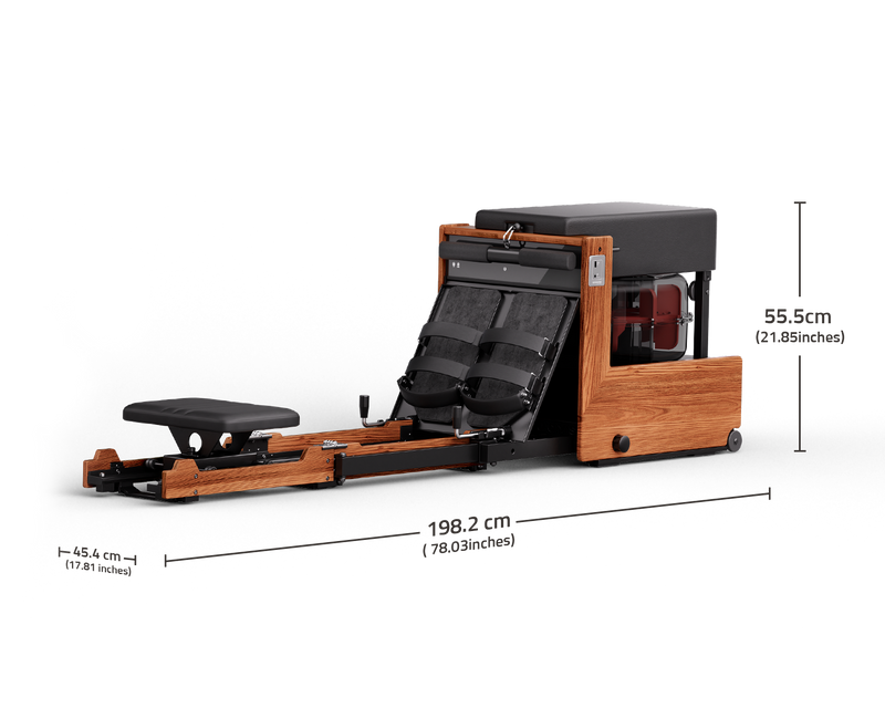 JOYSONG Compact Cube Rower, Innovative Dual Resistance, Easy Storage