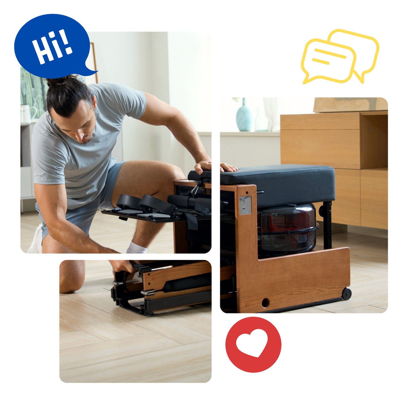 JOYSONG Cube Rower Series｜Box Storage Rowing Machine Series