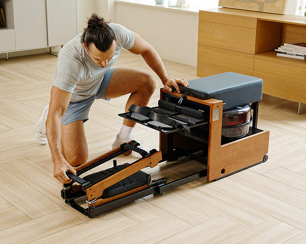 JOYSONG Compact Cube Rower, Innovative Dual Resistance, Easy Storage