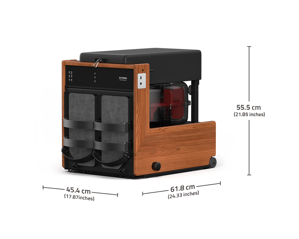 JOYSONG Compact Cube Rower, Innovative Dual Resistance, Easy Storage